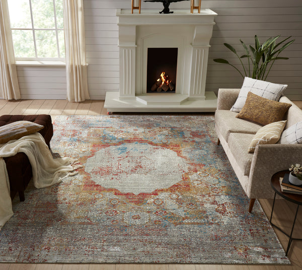 Ancient Boundaries Kerri KER-02 Grey Mist/Pastels Area Rug – Incredible Rugs and Decor