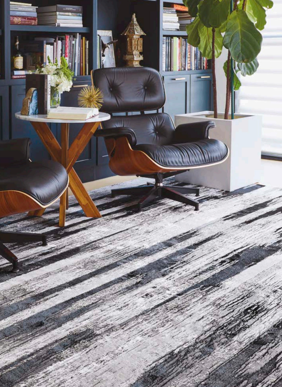 Feizy Micah 3338F Black/Silver Area Rug – Incredible Rugs and Decor