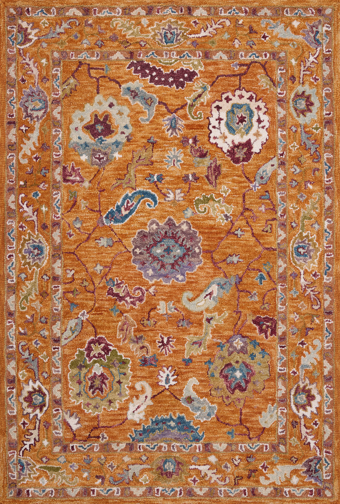 Loloi Padma PMA-01 Orange / Multi Area Rug – Incredible Rugs and Decor