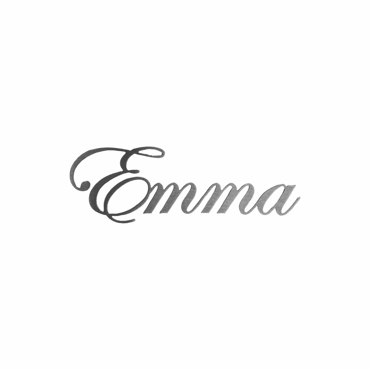 3" Fancy Script Words - Custom Family Metal Name Sign for Home ...