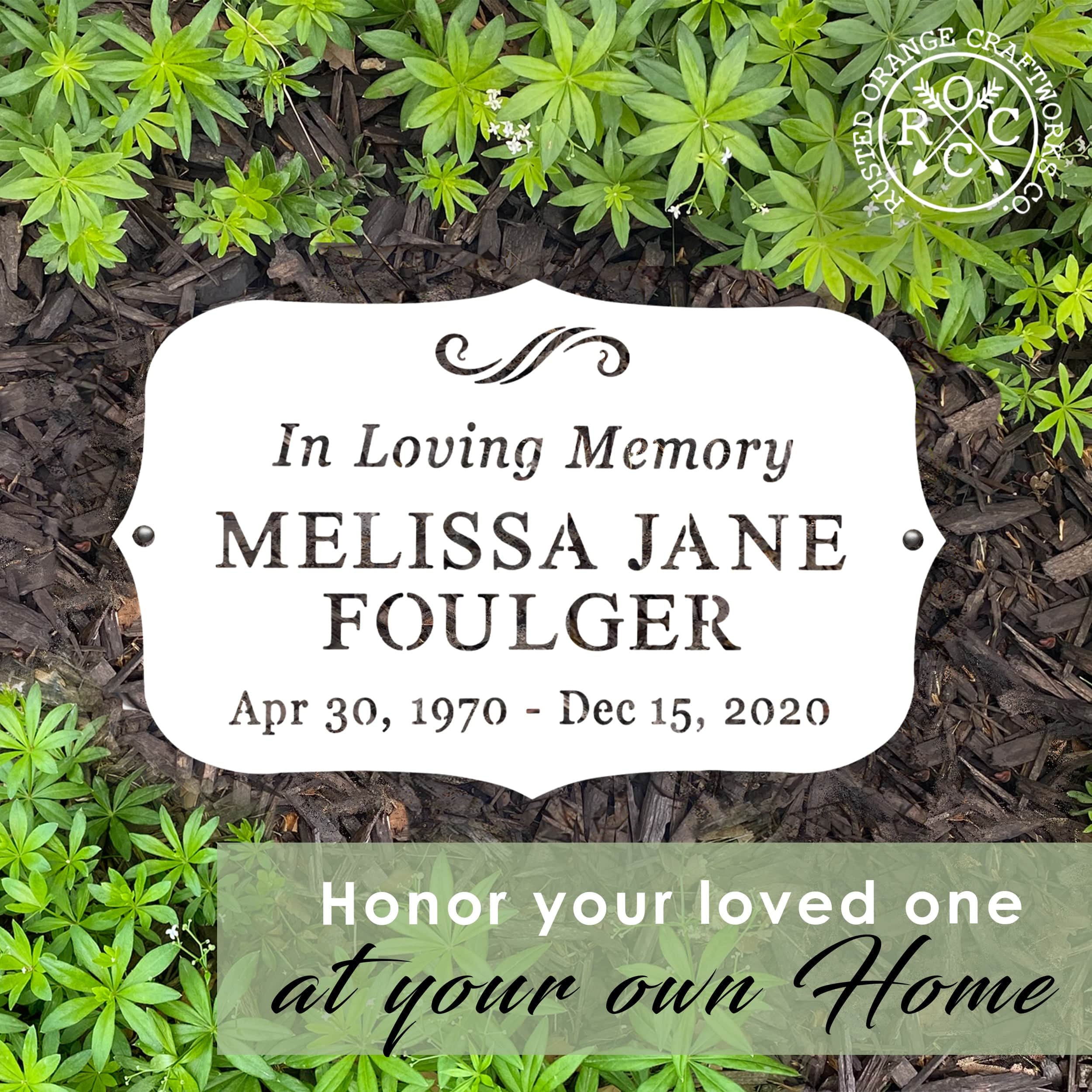 Classic Memorial Plaque - Graveyard Decoration Plaque for Cemetery ...