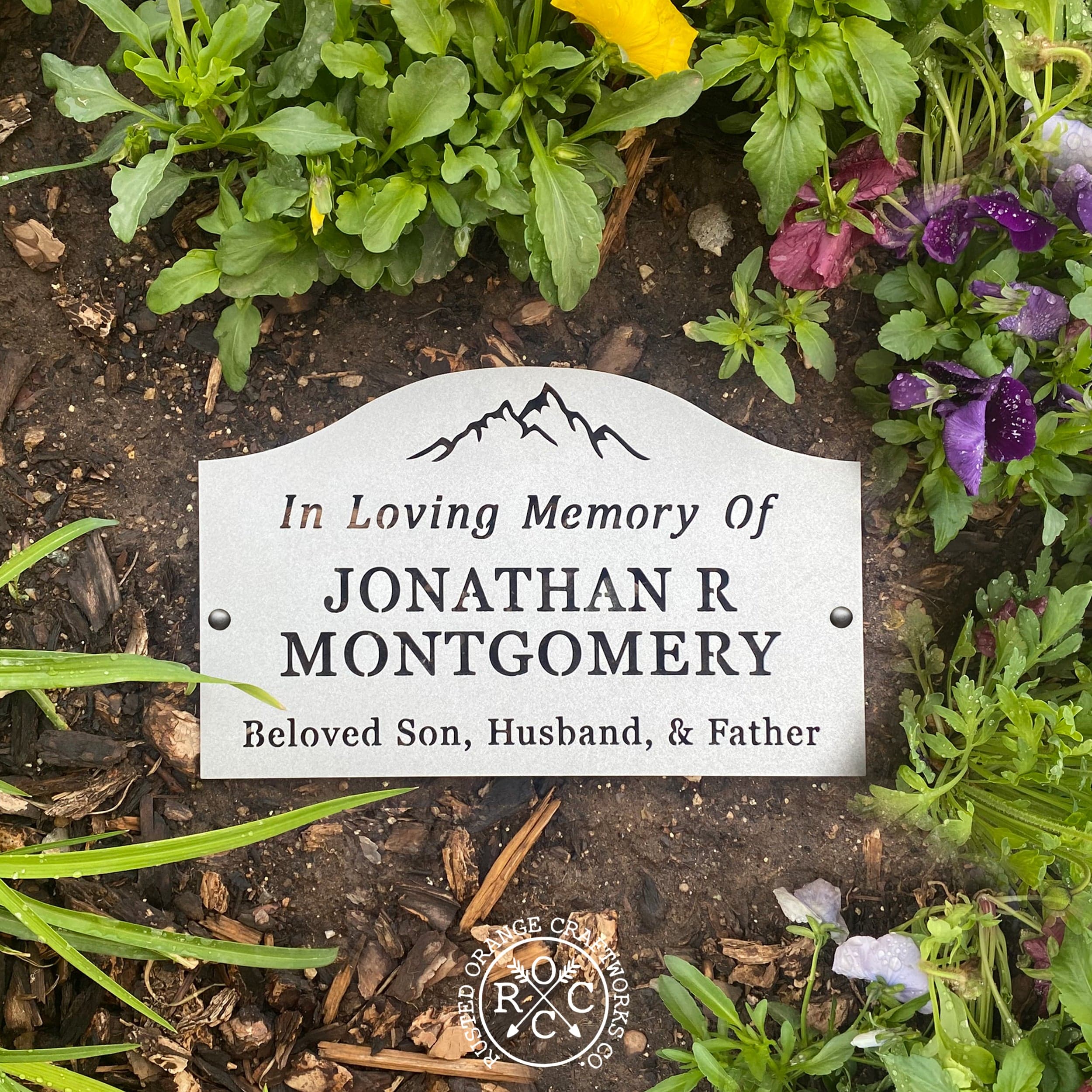 Classic Memorial Plaque - Graveyard Decoration Plaque for Cemetery ...