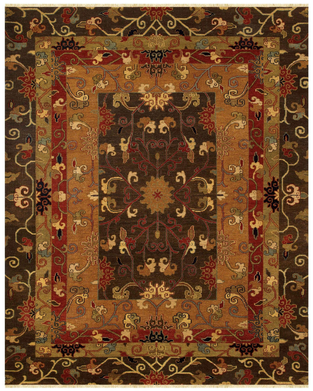 Feizy Namche 6158F Brown/Gold Area Rug – Incredible Rugs and Decor