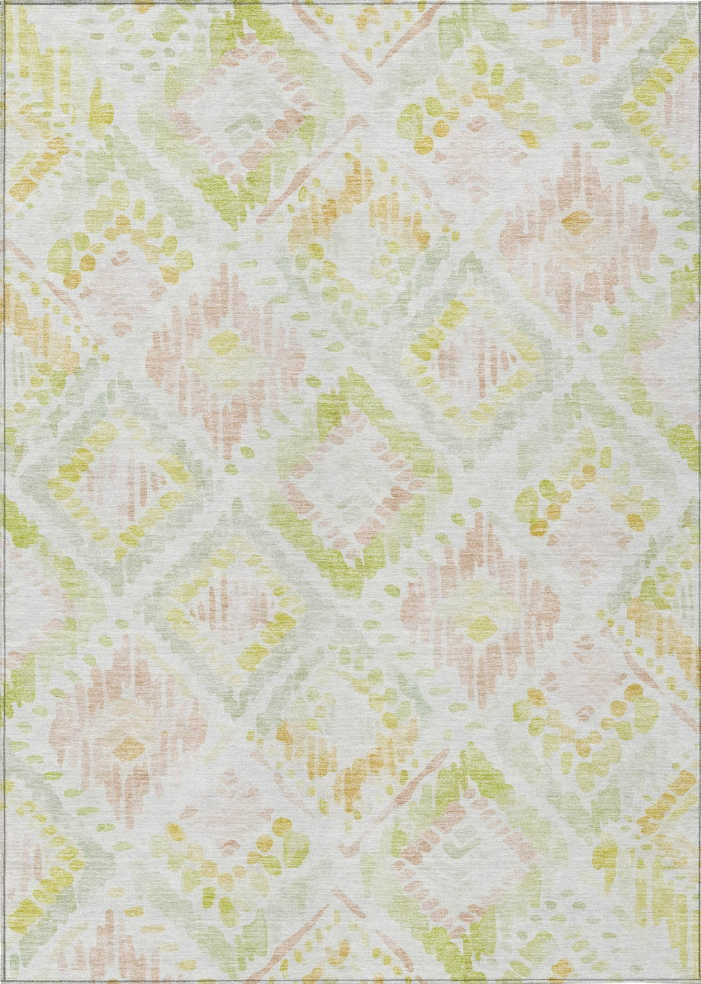 Piper Looms Chantille Geometric ACN1088 Pink Machine Washable Area Rug ...