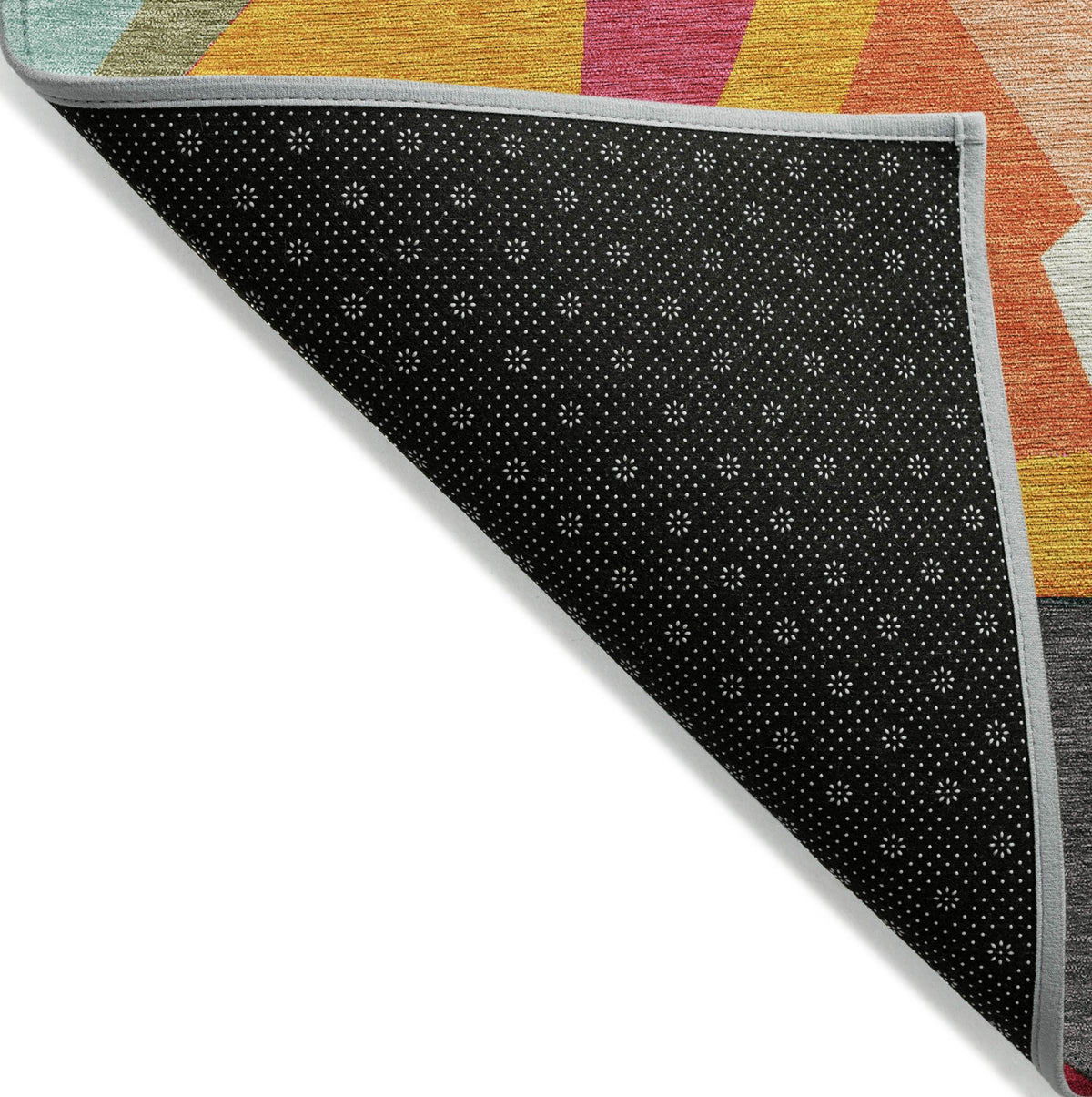 Piper Looms Chantille Geometric ACN1611 Orange Machine Washable Area ...