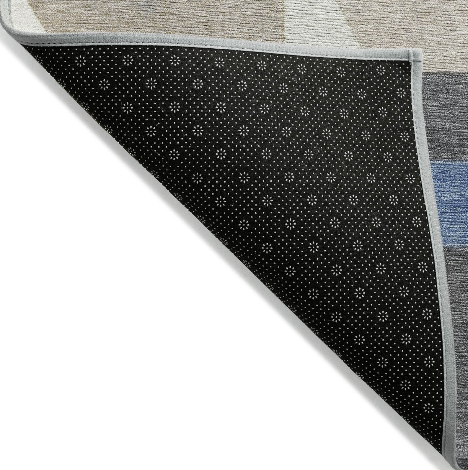 Piper Looms Chantille Geometric ACN1694 Blue Machine Washable Area Rug ...