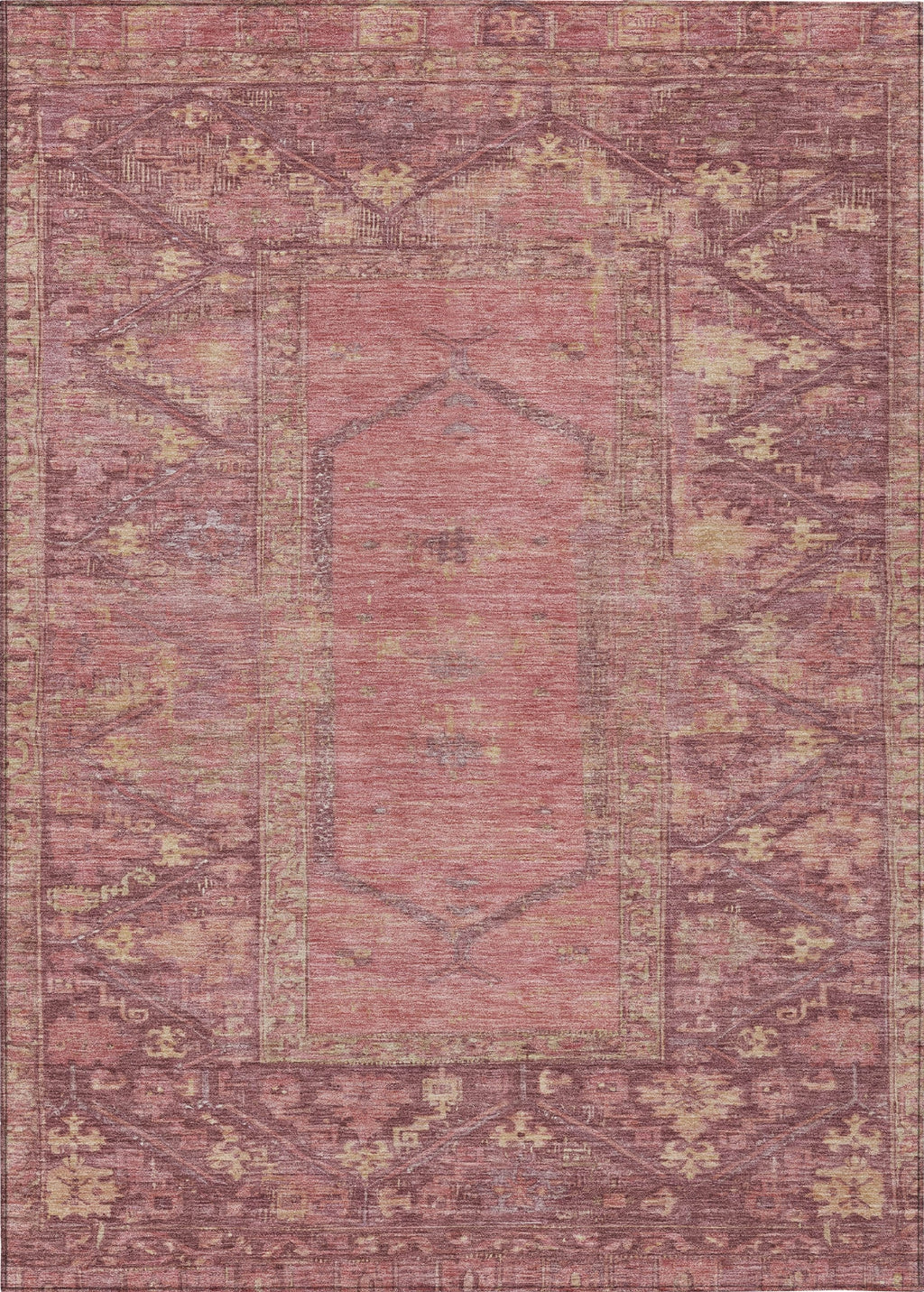 Piper Looms Chantille Global ACN1727 Blush Machine Washable Area Rug ...