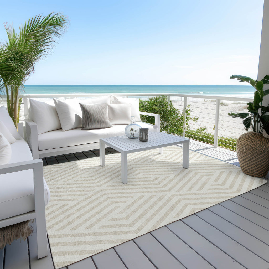 Piper Looms Chantille Geometric ACN550 Ivory Area Rug – Incredible Rugs ...