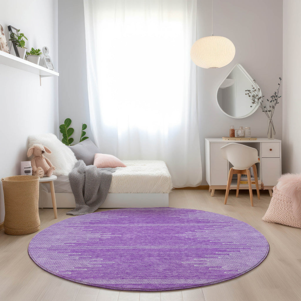 Piper Looms Chantille Modern ACN647 Lavender Area Rug – Incredible Rugs ...