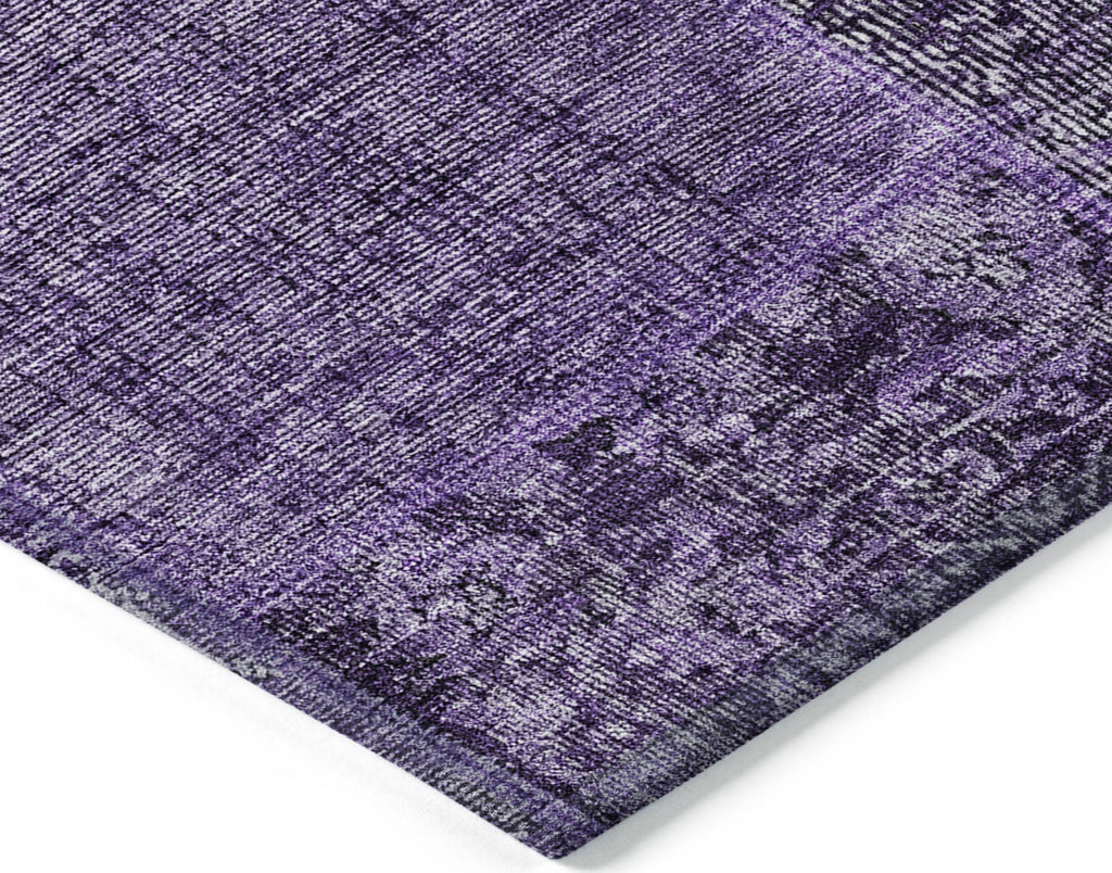 Piper Looms Chantille Patchwork ACN669 Eggplant Area Rug – Incredible ...