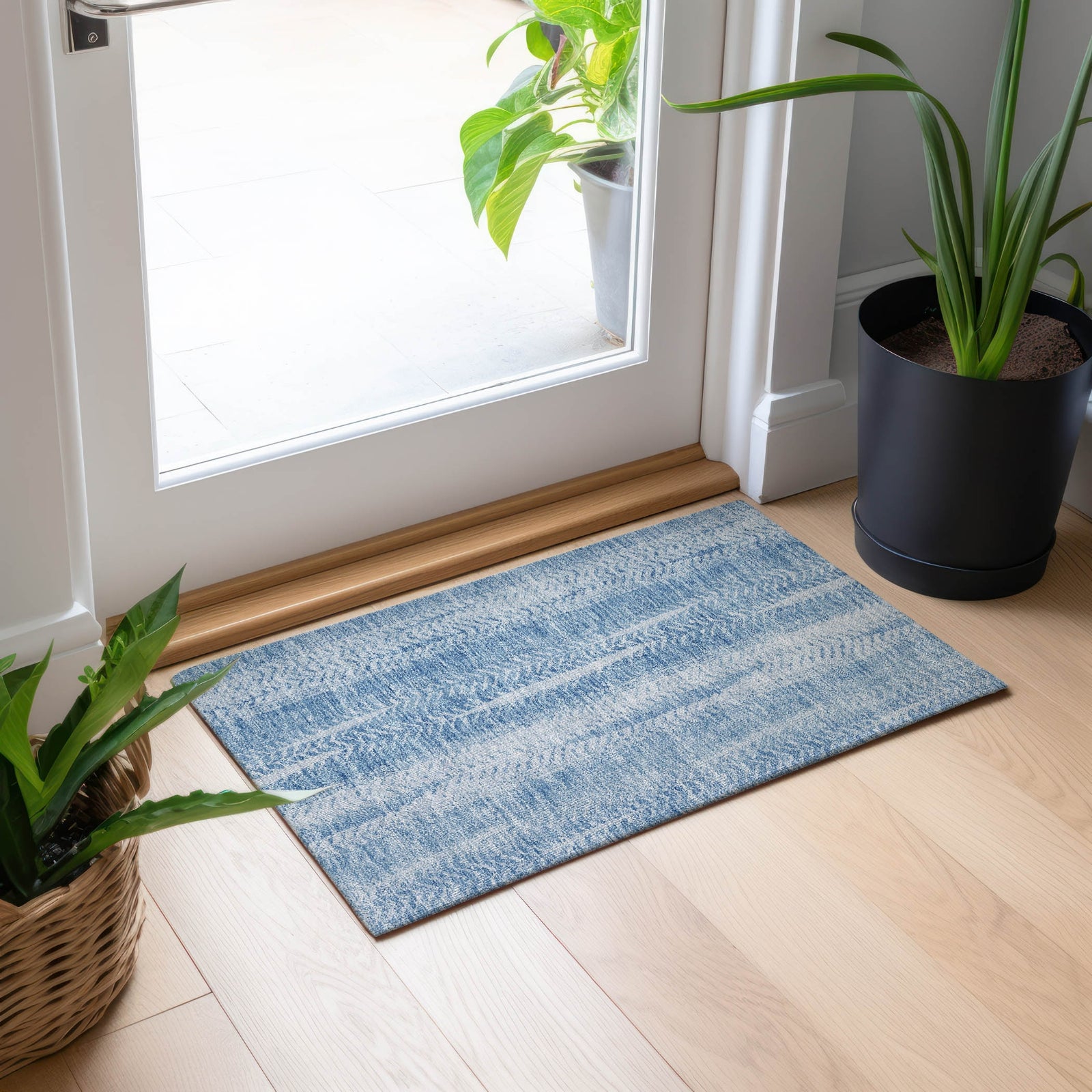 Piper Looms Chantille Organic ACN694 Sky Area Rug – Incredible Rugs and ...