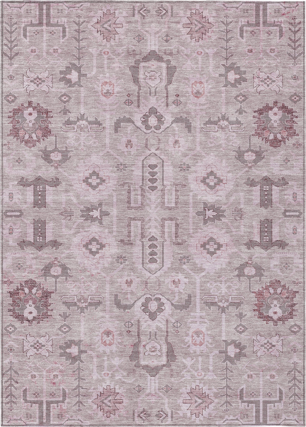 Piper Looms Chantille Oriental ACN697 Pink Area Rug – Incredible Rugs ...