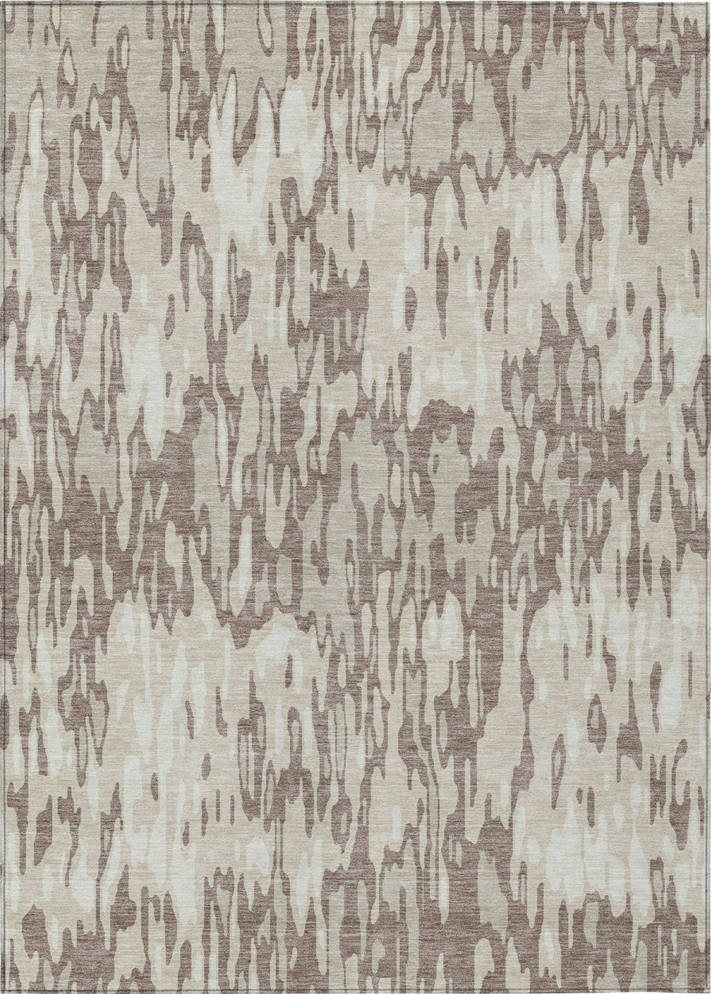 Piper Looms Chantille Stripes ACN986 Putty Machine Washable Area Rug ...