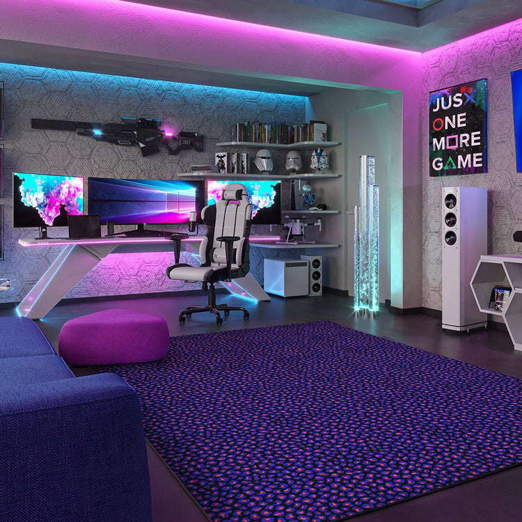 Joy Carpets Neon Lights Afterglow Fluorescent Area Rug – Incredible ...