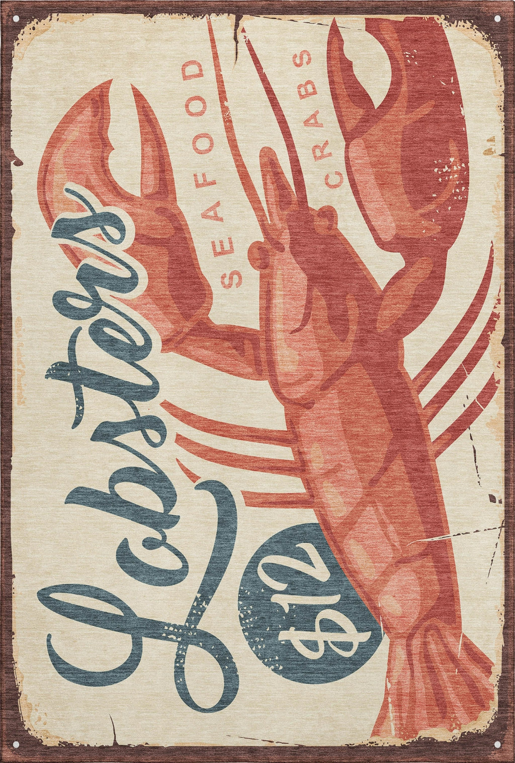 Piper Looms Mayfield Lobster AMF150 Beige Machine Washable Area Rug ...