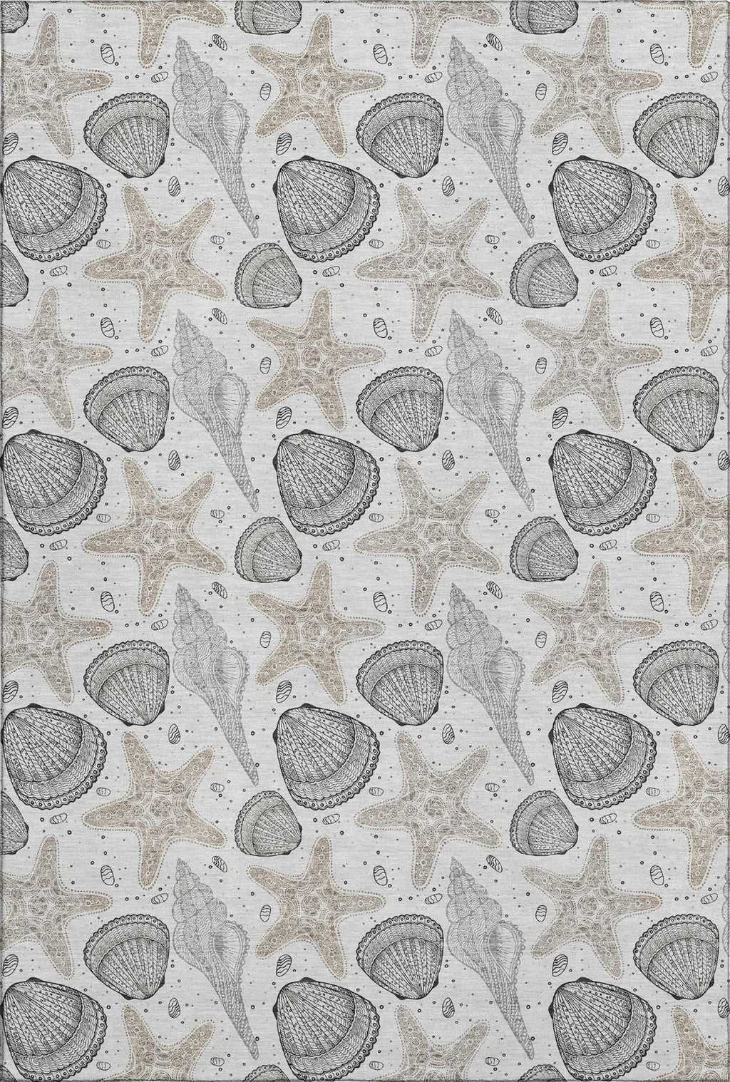 Piper Looms Mayfield Shells AMF183 Fog Machine Washable Area Rug ...