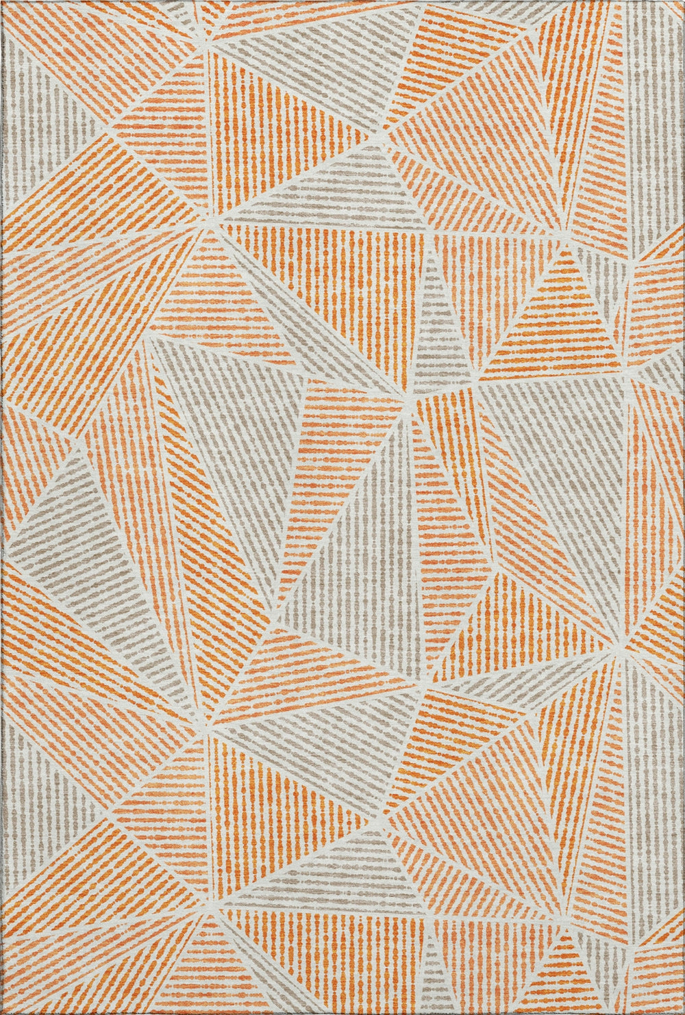 Piper Looms Mayfield Geometric AMF618 Orange Machine Washable Area Rug ...