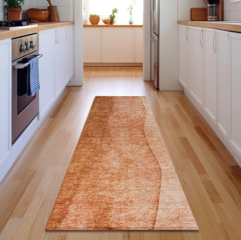 Piper Looms Mayfield Ombre AMF625 Paprika Machine Washable Area Rug ...