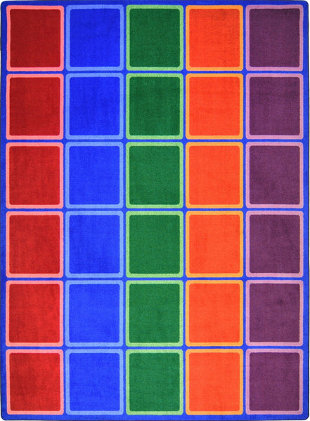 Joy Carpets Kid Essentials Blocks Abound Primary Area Rug – Incredible ...