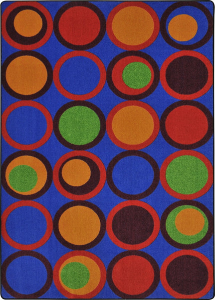 Joy Carpets Kid Essentials Circle Back Primary Area Rug – Incredible ...