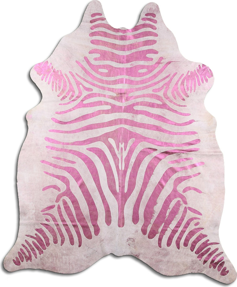 Dekoland Acid Washed Pink Zebra on White Area Rug – Incredible Rugs and ...
