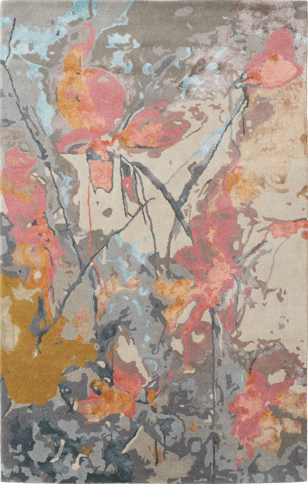 Feizy Dafney 8867F Blue/Pink/Gray Area Rug – Incredible Rugs and Decor