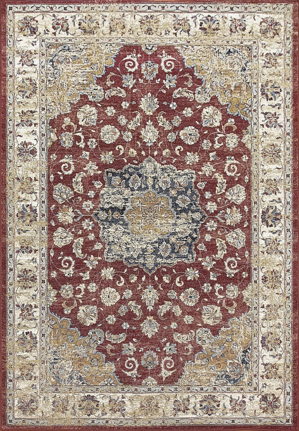 Dynamic Rugs Ancient Garden 57559 Red/Ivory Area Rug – Incredible Rugs ...