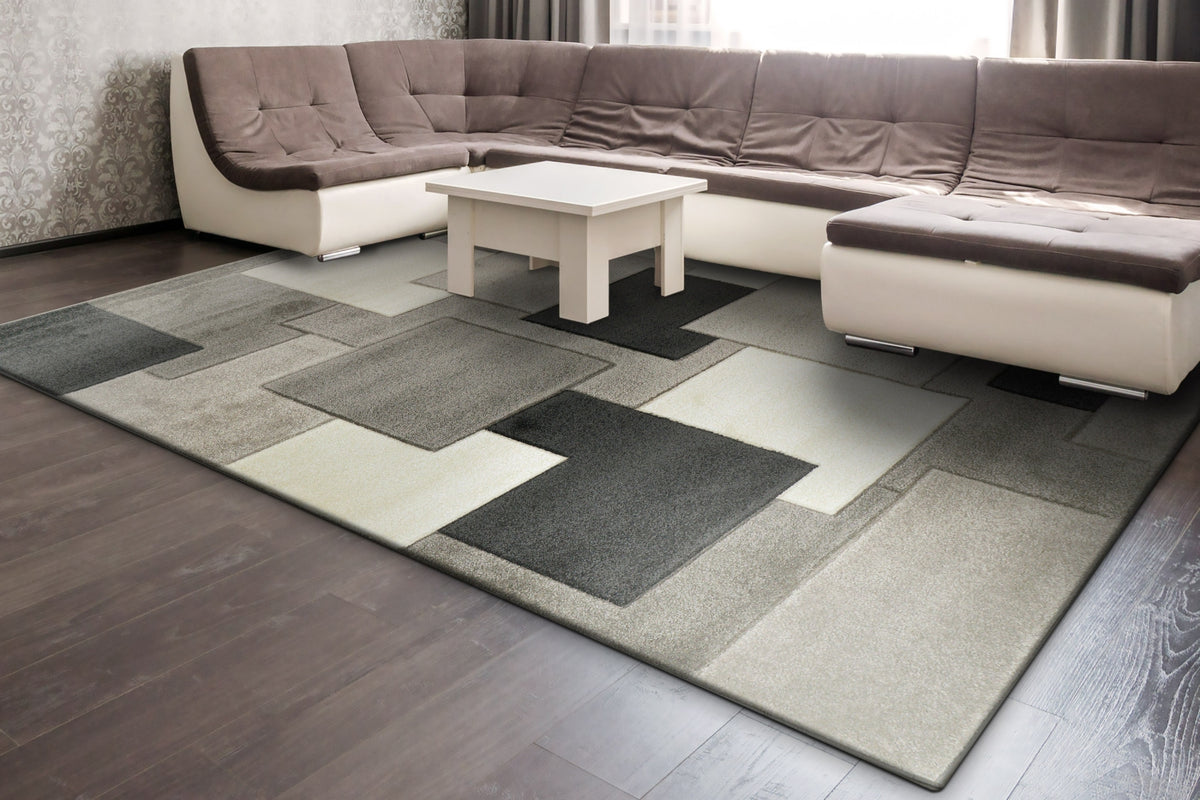 Dynamic Rugs Stella 3283 Charcoal/Ivory/Grey Area Rug – Incredible Rugs ...