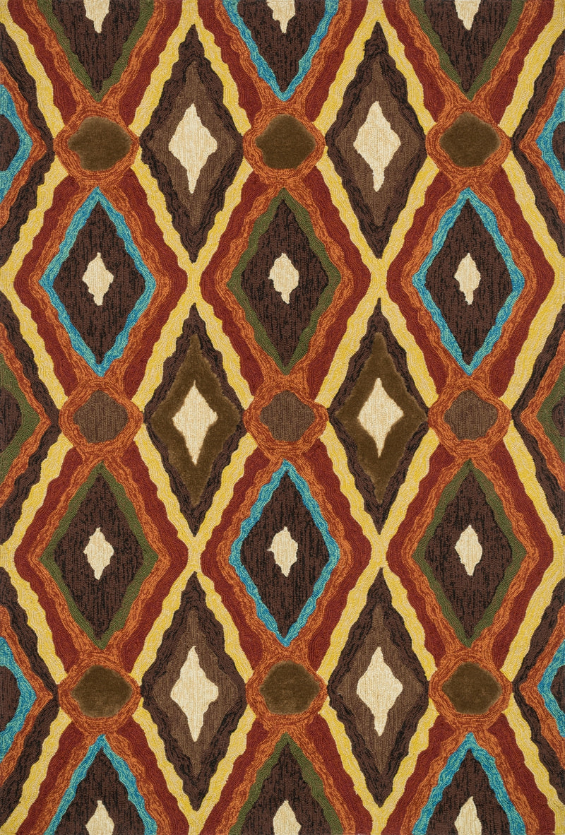 Loloi Enzo EZ-05 Brown / Multi Area Rug – Incredible Rugs and Decor