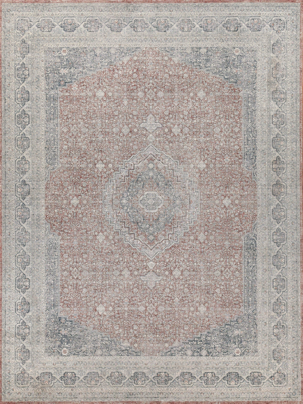 Exquisite Rugs Heritage 4625 Red/Navy Area Rug by The Met – Incredible ...