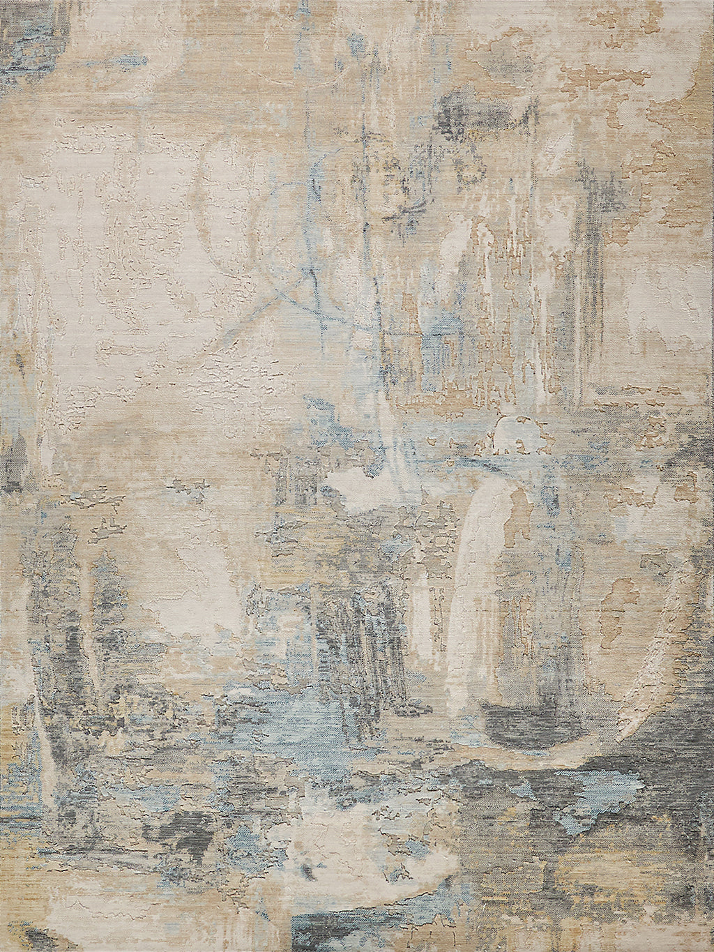 Exquisite Rugs Infinity 7134 Ivory/Blue/Terracotta Area Rug ...