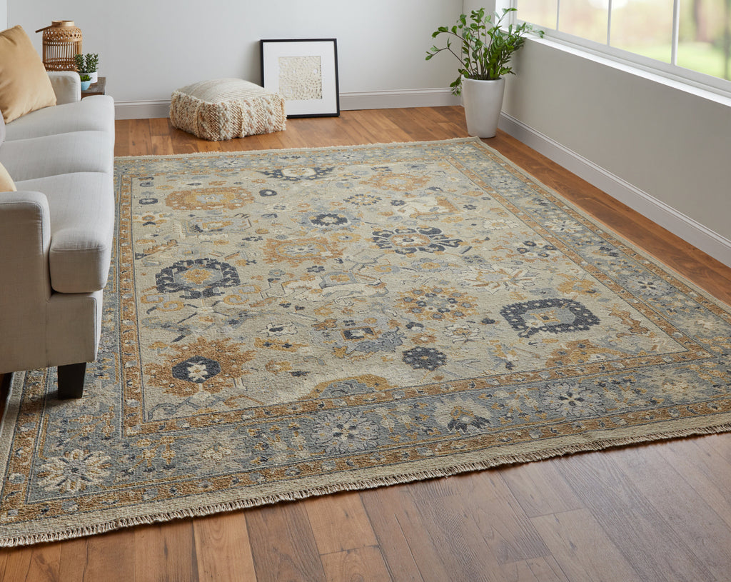 Feizy Corbitt 0612F Blue/Brown/Gray Area Rug – Incredible Rugs and Decor