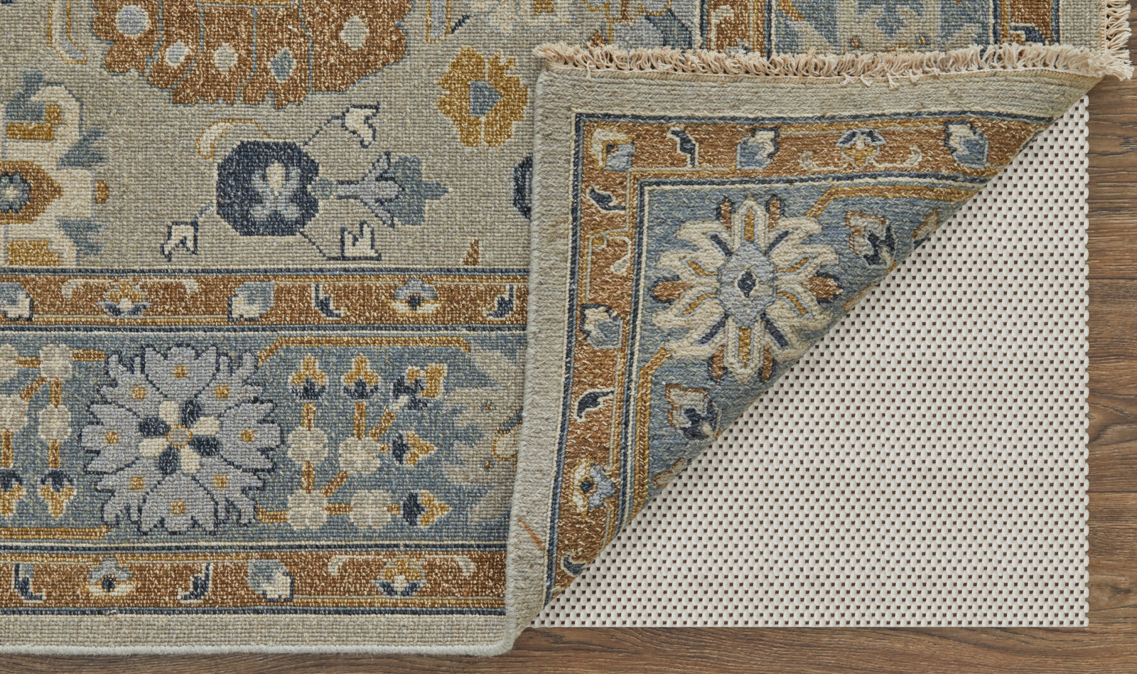 Feizy Corbitt 0612F Blue/Brown/Gray Area Rug – Incredible Rugs and Decor