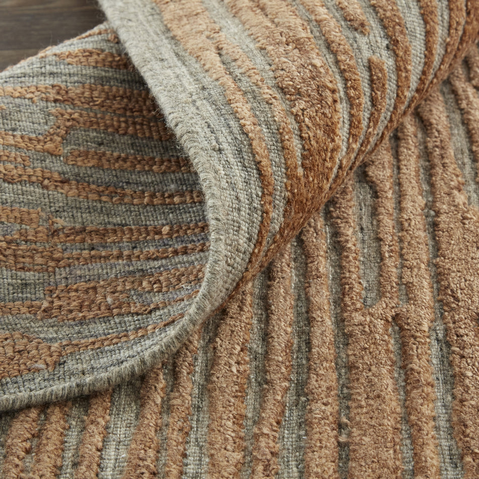 Feizy Braeside T8005 Orange/Gray Area Rug by Thom Filicia – Incredible ...