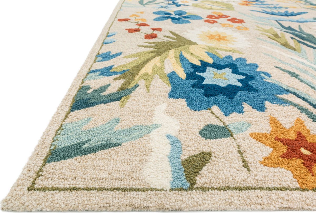 Loloi Francesca FC-60 Beige/Lagoon Area Rug – Incredible Rugs and Decor