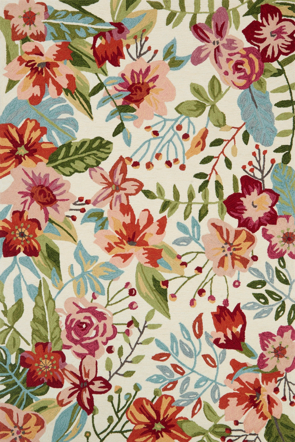 Loloi Francesca FC-61 Ivory/Berry Area Rug – Incredible Rugs and Decor