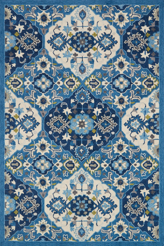 Loloi Francesca FC-62 Blue/Ivory Area Rug – Incredible Rugs and Decor
