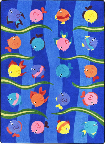 Joy Carpets Kid Essentials Friendly Fish Multi Area Rug – Incredible ...
