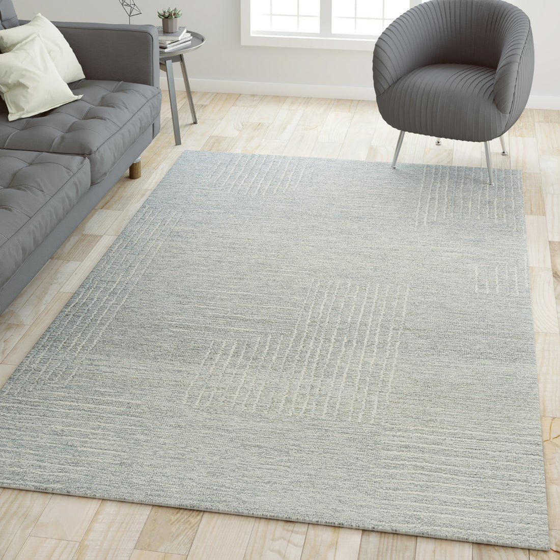 LR Home Haze 82447 Light Gray/ Ivory Area Rug – Incredible Rugs and Decor