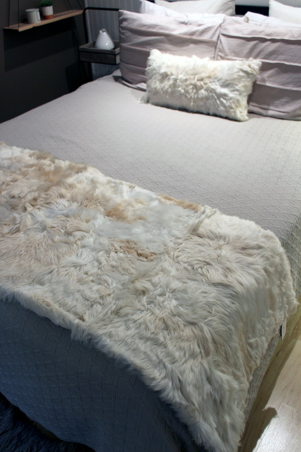 Auskin Luxe Alpaca Bed Scarves King Popcorn Bedding – Incredible Rugs ...