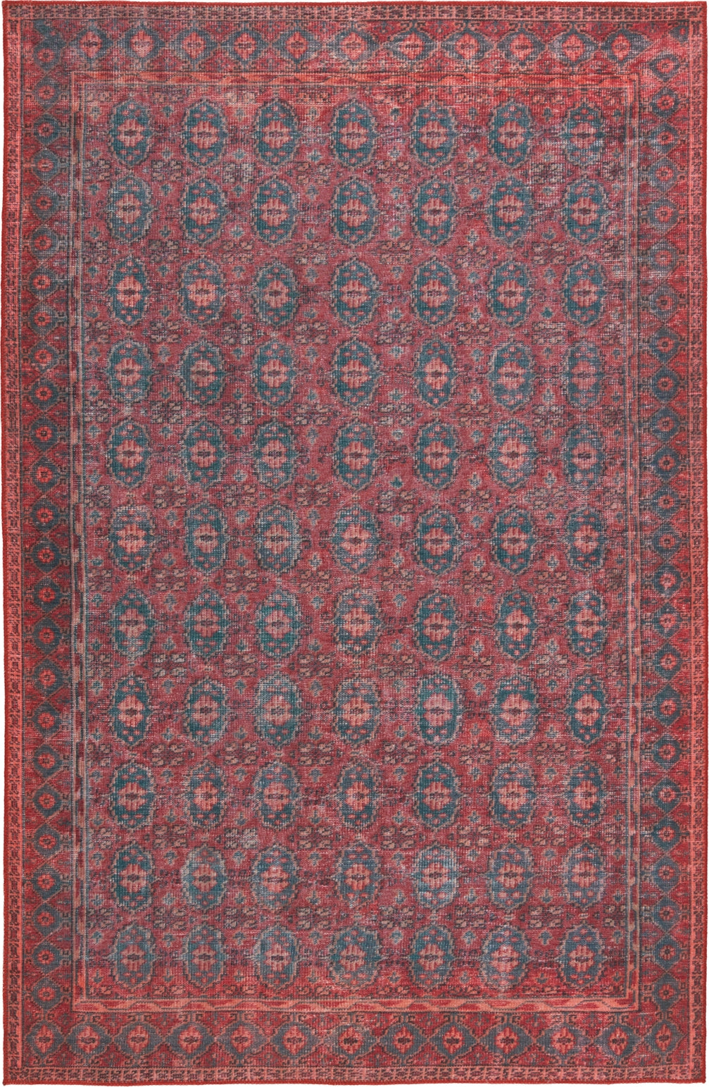 Jaipur Living Harman By Kate Lester Kalinar HBL04 Dark Red/Blue Machine ...