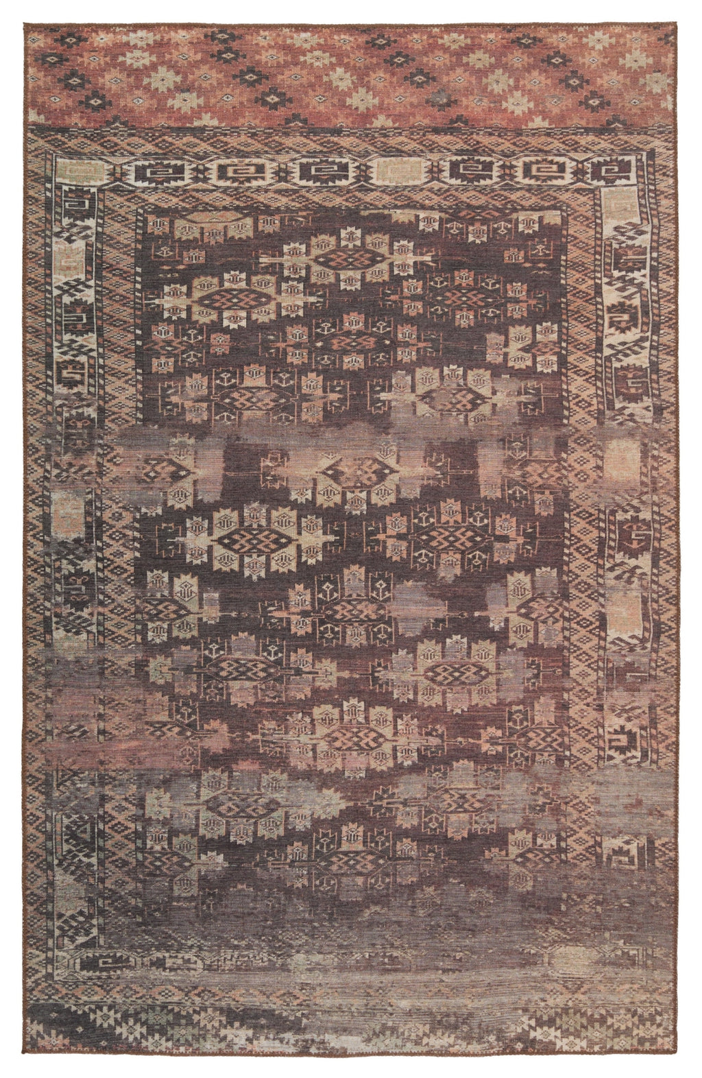 Jaipur Living Harman By Kate Lester Minerva HBL09 Brown/Black Machine ...