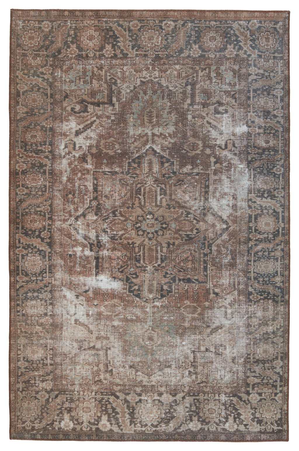 Jaipur Living Harman By Kate Lester Minita HBL10 Brown/Tan Machine ...