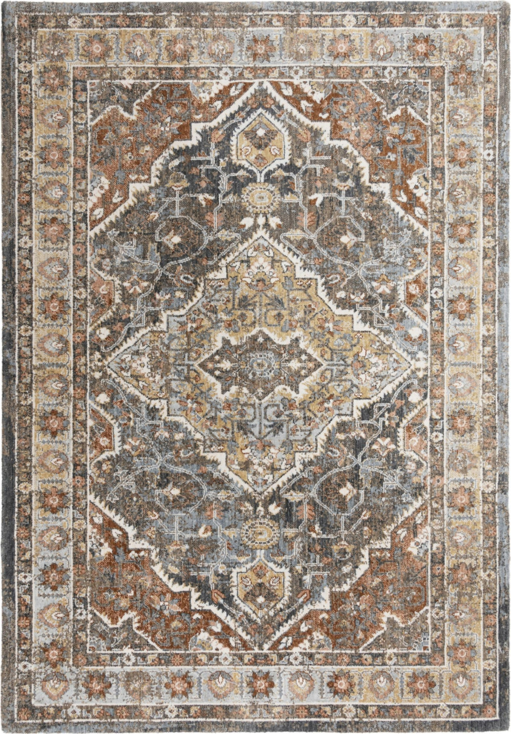 Rizzy Jasper JAS736 Terracotta/Multi Area Rug – Incredible Rugs and Decor