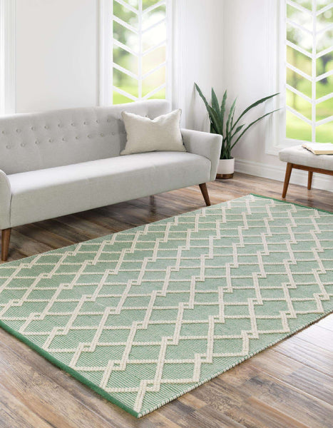 Unique Loom Dorset RET-JZM2 Mint Green Area Rug by Jill Zarin ...