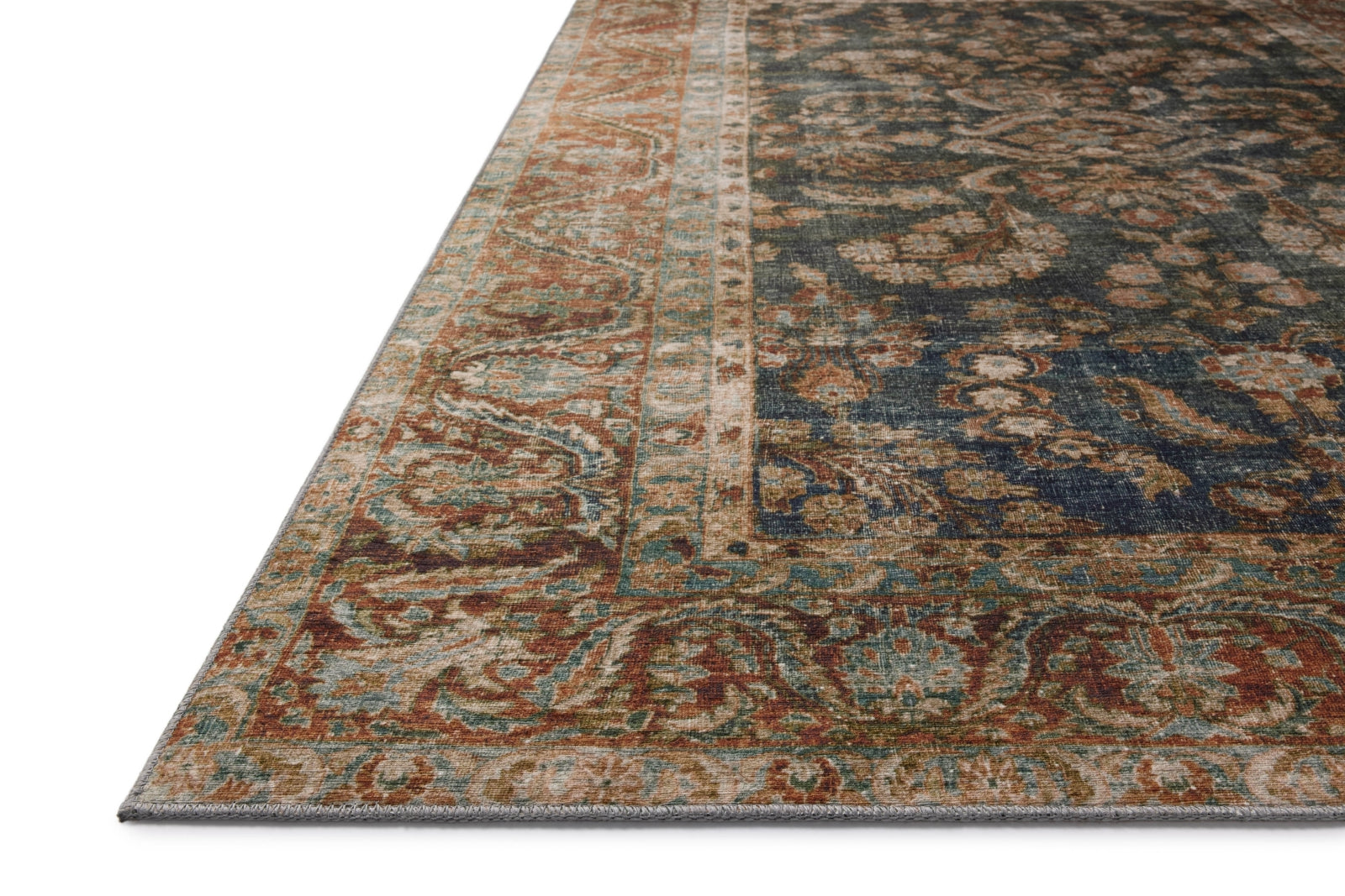 Jules JUL-10 Ocean / Spice Area Rug by Chris Loves Julia x Loloi ...