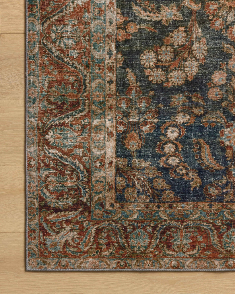 Jules JUL-10 Ocean / Spice Area Rug by Chris Loves Julia x Loloi ...