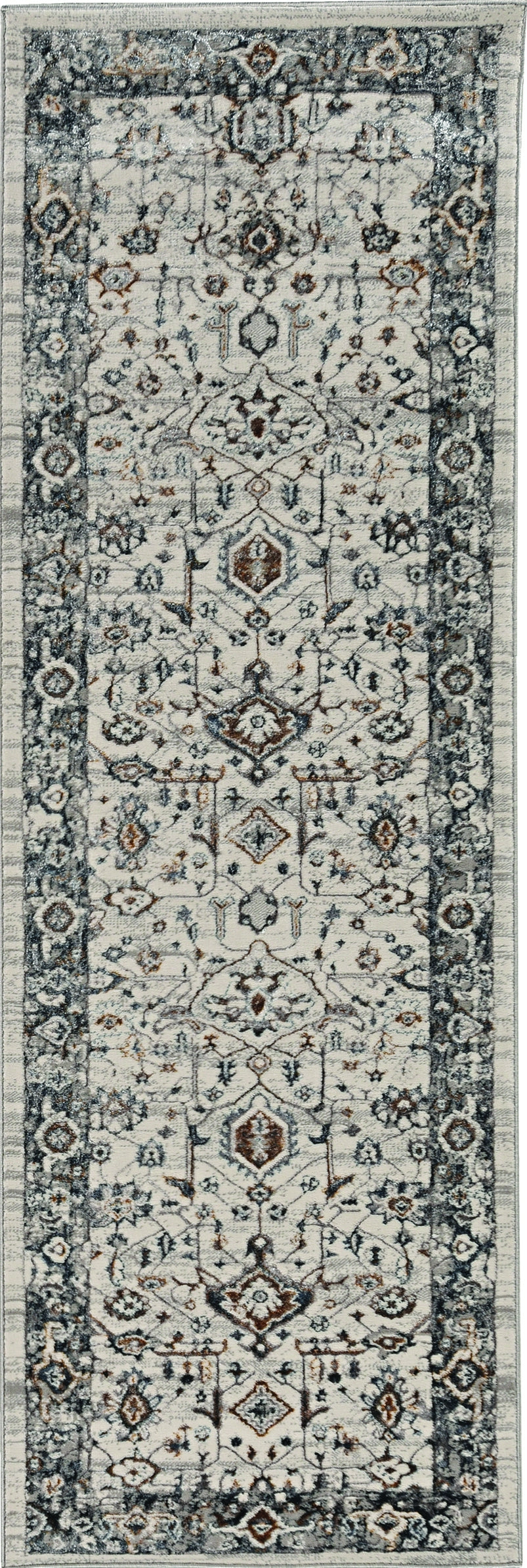 KAS Inspire 7500 Ivory/Grey Empera Area Rug – Incredible Rugs and Decor