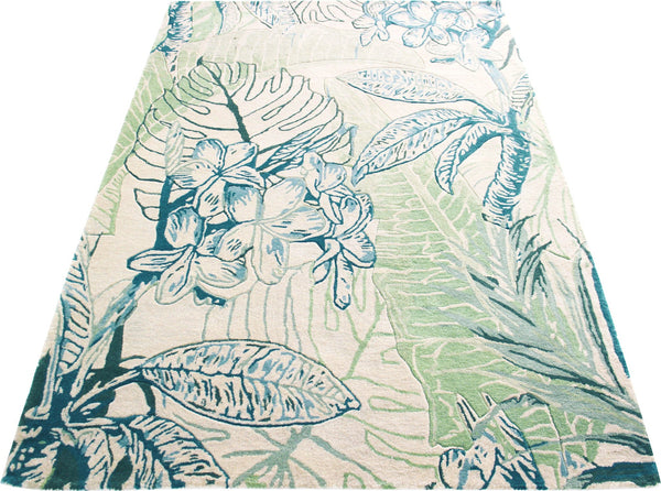 KAS Sparta 3184 Ivory/Green Foliage Area Rug – Incredible Rugs and Decor