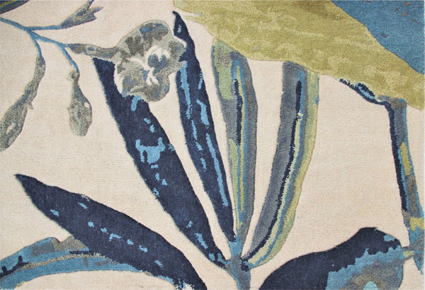 KAS Sparta 3185 Ivory/Blue Sanctuary Area Rug – Incredible Rugs and Decor